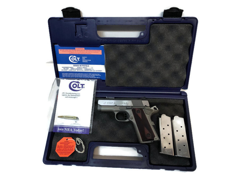 COLT LIGHTWEIGHT DEFENDER .45 ACP Cal. Handgun with 2 Mags and Case ...