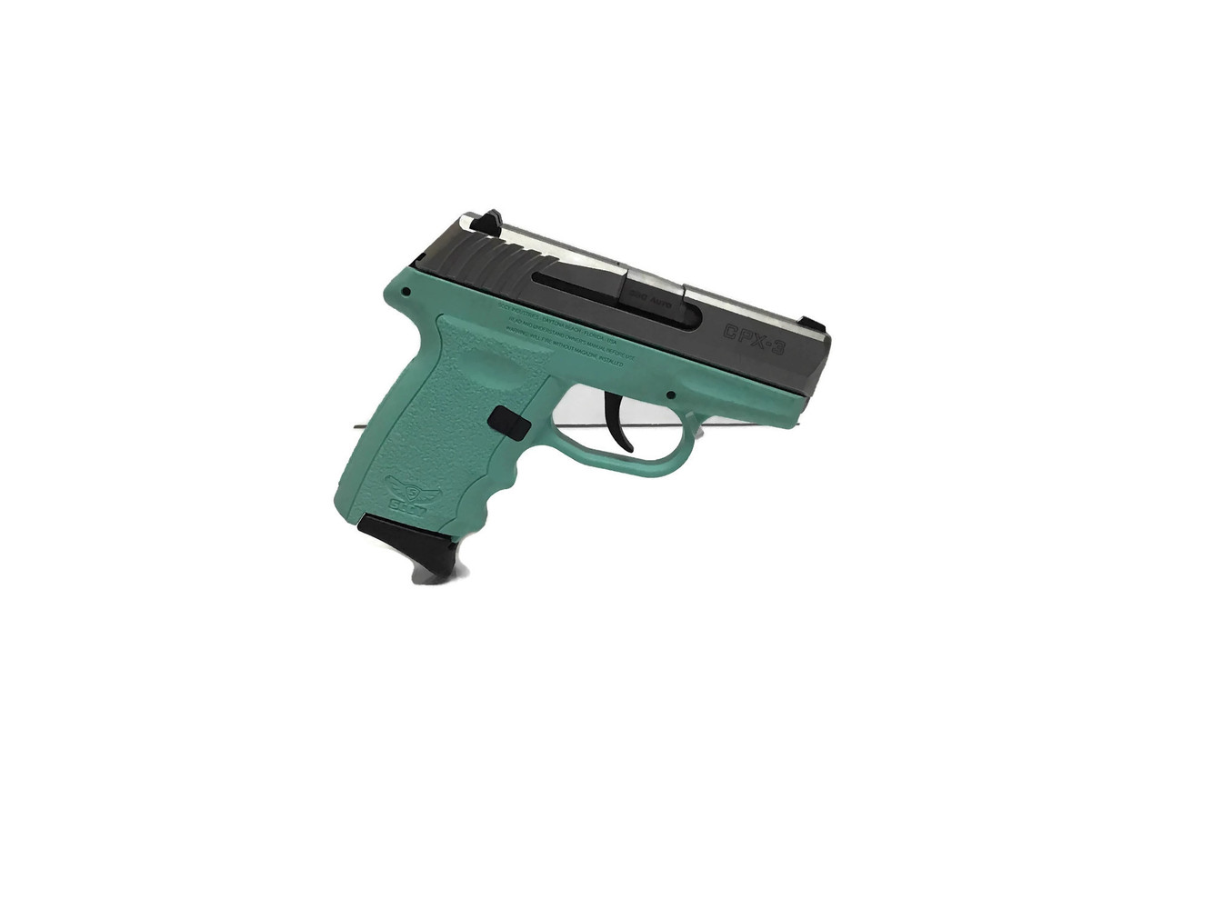 SCCY CPX-3 .380 ACP Pistol - Blue/Aqua and Black Handgun | USA Pawn