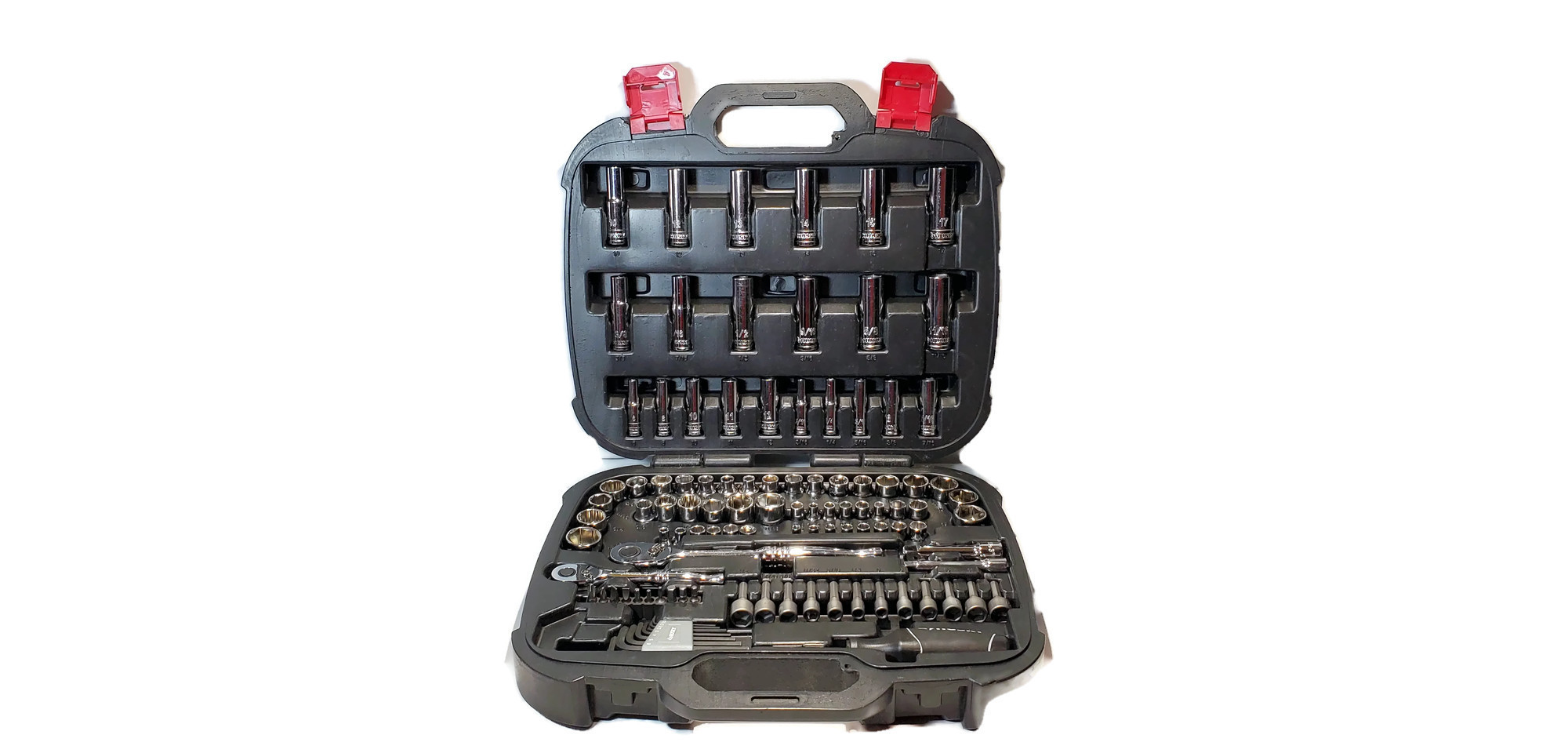 Husky Mechanics Tool Set 111-Piece SAE Metric Combo Kit Sockets ...