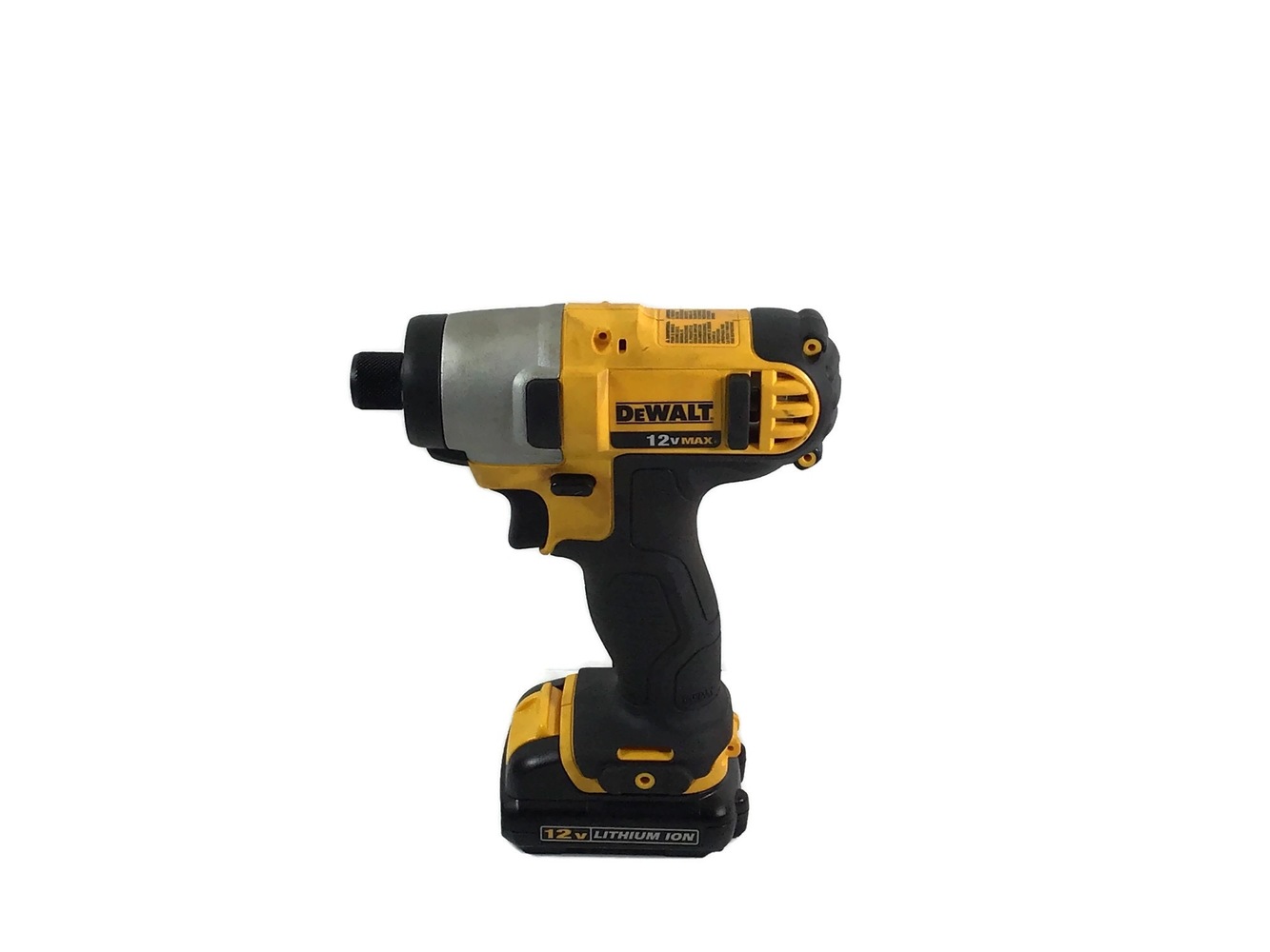 DeWALT DCF815 1/4" 12V Li-Ion Cordless Impact Driver with Charger and 2 ...