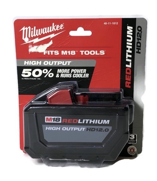 Milwaukee HD12.0 M18 18-Volt Lithium-Ion High Output 12.0Ah Battery ...