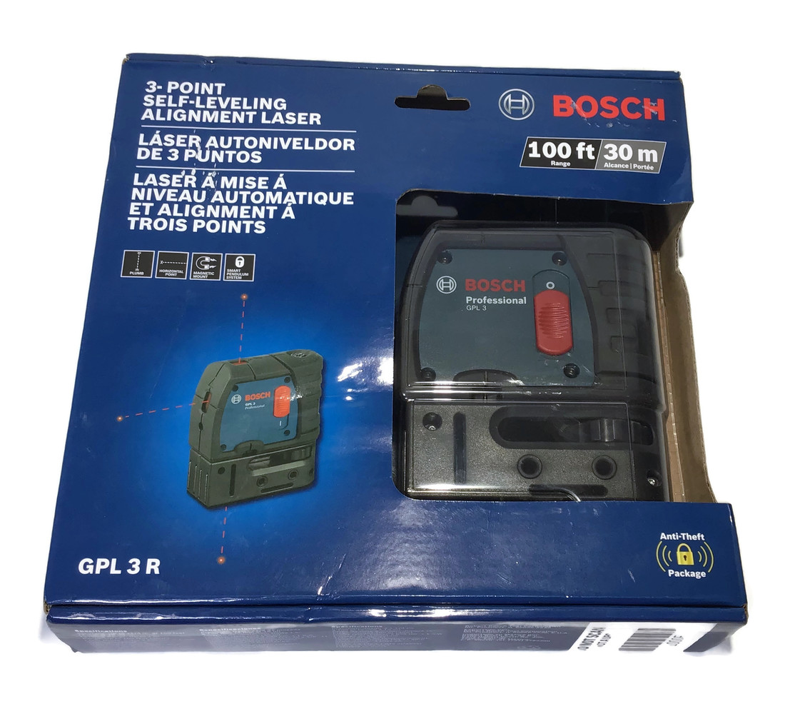 Bosch 3-Point Laser Alignment with Self-Leveling GPL 3 | USA Pawn