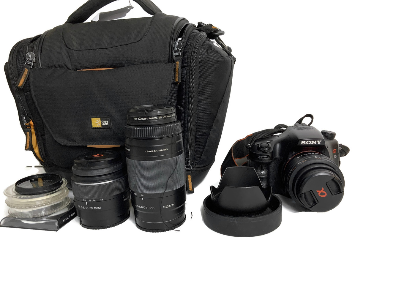 Sony Alpha A65 24.3MP Digital SLR Camera SLT-A65V + Lens | USA Pawn