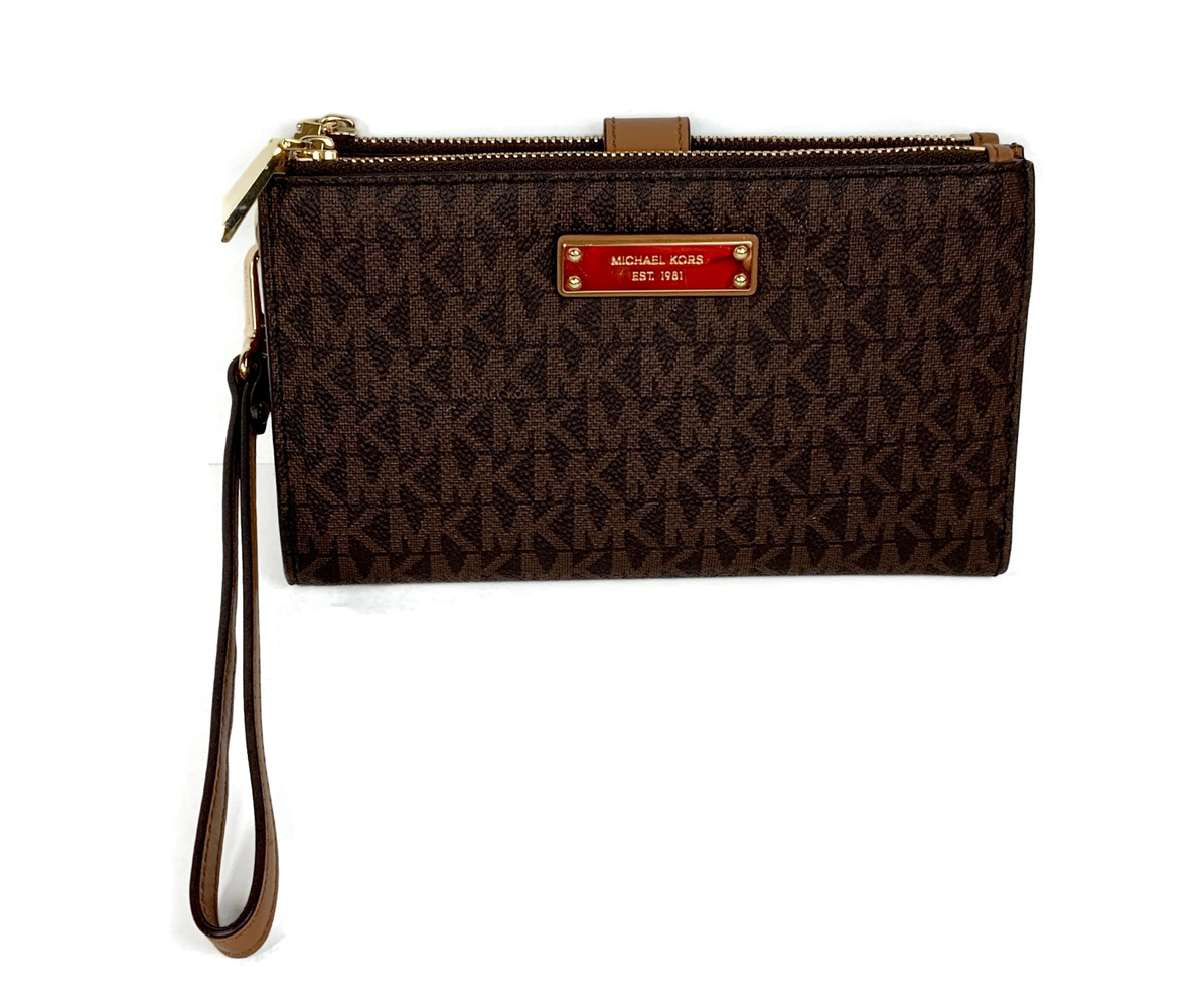 Michael Kors Wristlet Wallet Luxury Handbag - Brown | USA Pawn