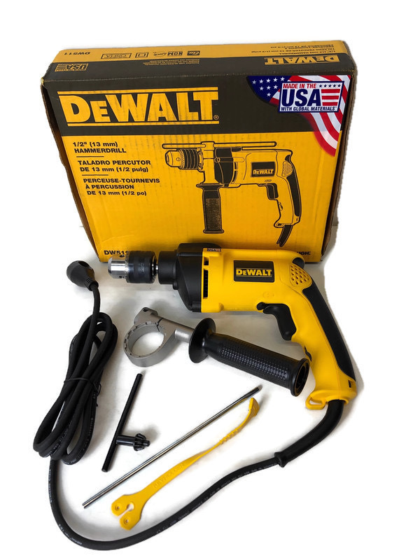 Dewalt DW511 1/2 in. Variable Speed Reversible Hammer Drill Like New In ...