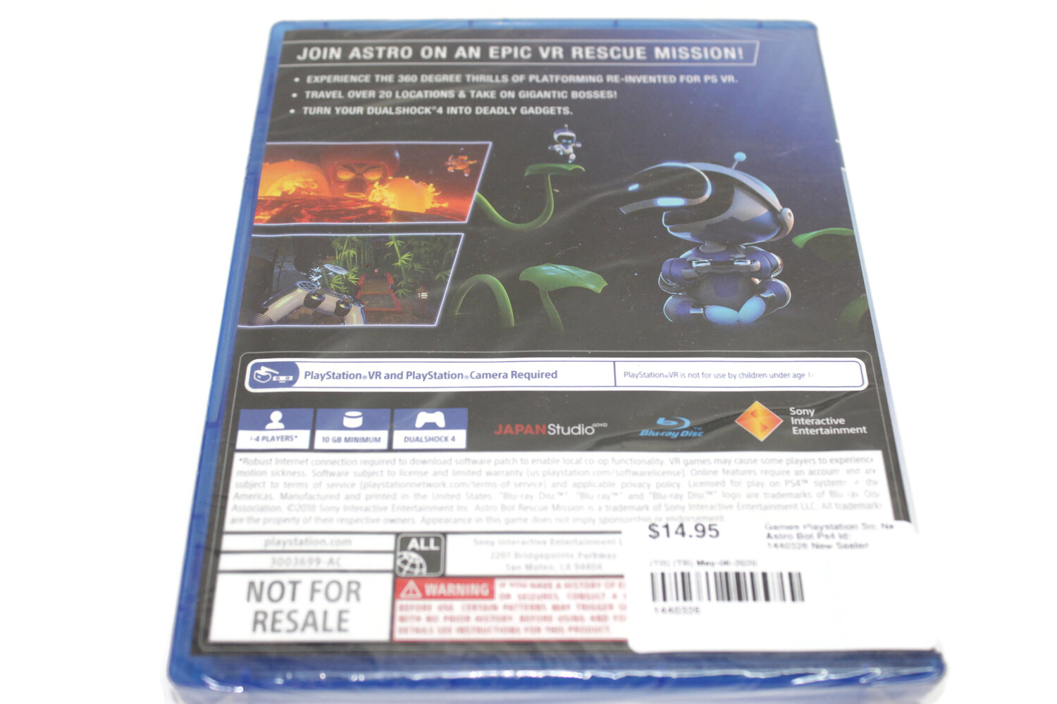 Astro Bot PlayStation 4 Game PS4 Game - New | USA Pawn