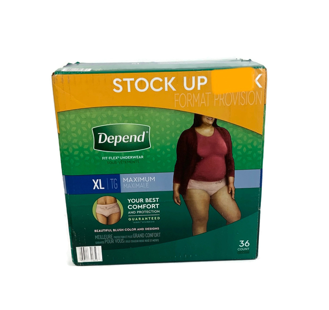 36ct. Depends Size XL Disposable Underwear - New | USA Pawn