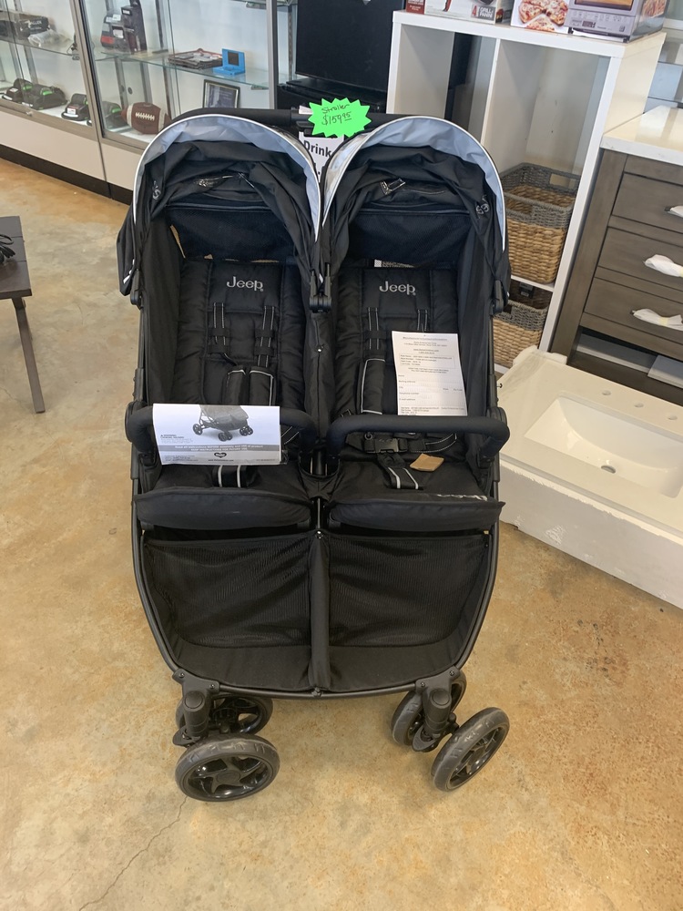 Jeep Double Baby Toddler Stroller Model: 11508 - Black | USA Pawn