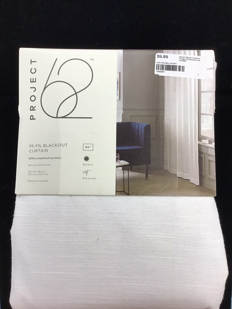Project 62 Blackout Curtains - Shade White - New | USA Pawn