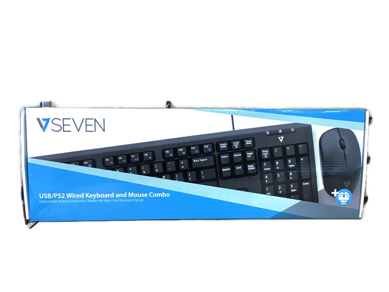 Seven USB/PS2 Keyboard And Mouse Combo Model: cku200us - New | USA Pawn