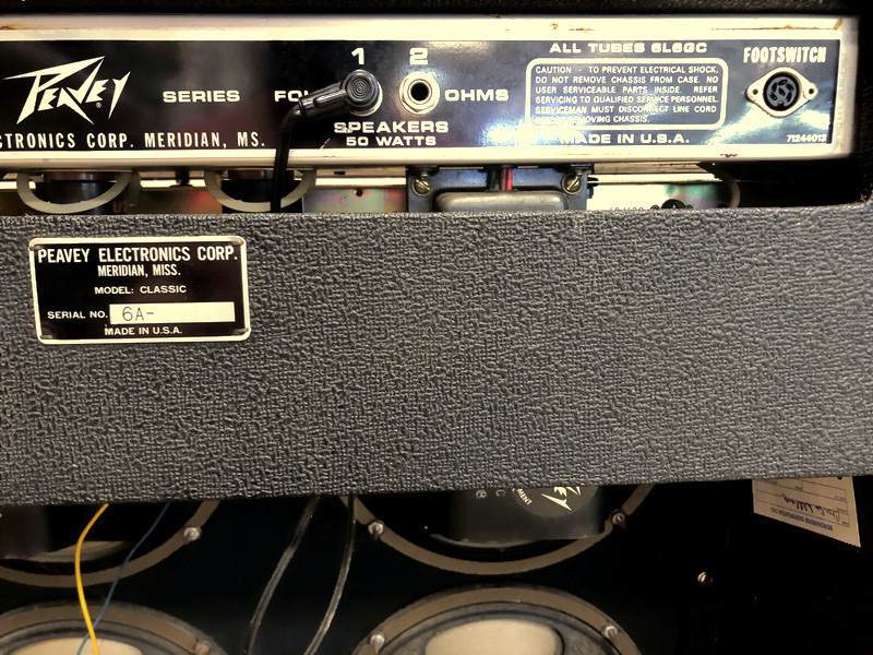 Peavey Classic 50 410 Guitar Amp All Tube Amp With Footswitch | USA Pawn