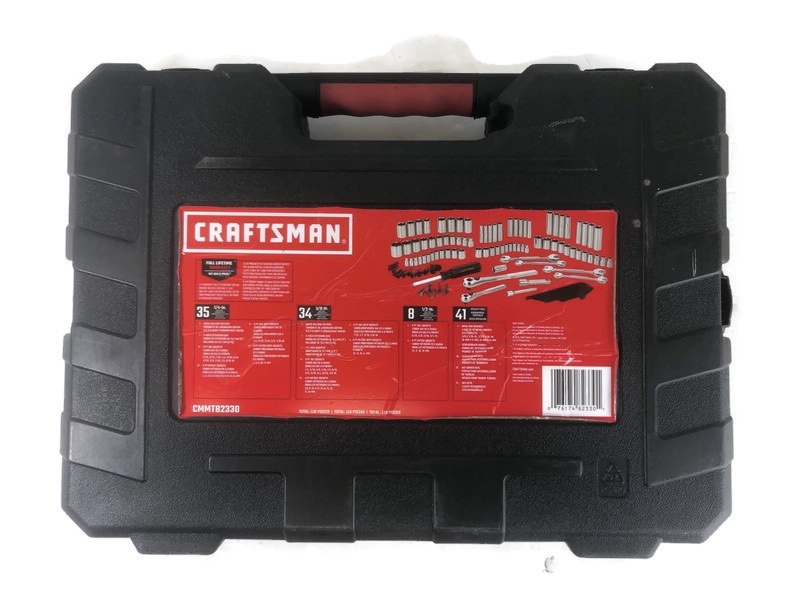 CRAFTSMAN 118-Piece Standard (SAE) and Metric Polished Chrome Mechanic ...