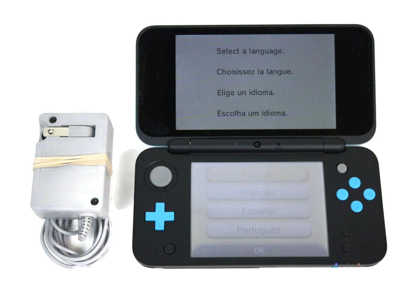 Nintendo 2DS XL Portable Gaming Console, Black & Turquoise | USA Pawn