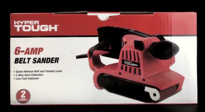 Hyper Tough 6-Amp Belt Sander, 3 X 18-Inch, Corded, Model: 2603 - Like ...