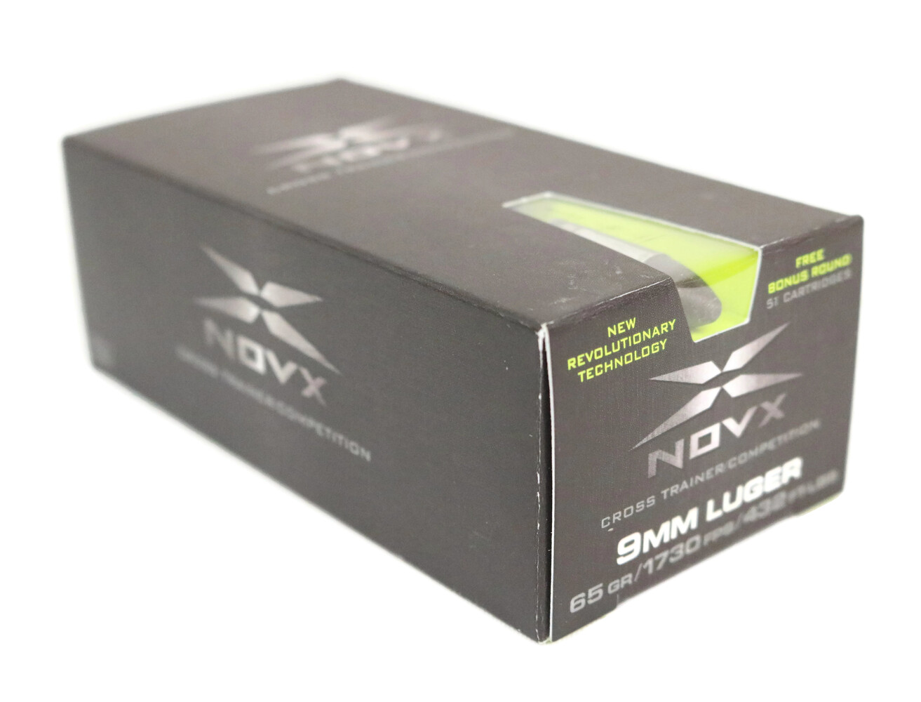 NovX Cross Trainer 9mm Luger Ammunition 51 Rounds 65 Grain RNP Poly ...