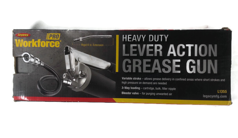 Legacy Workforce Pro Heavy-Duty Lever Action Grease Gun - Model: L1355 ...