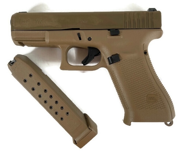 Glock 19X .9MM Cal. Pistol - Finish: Gold Color | USA Pawn