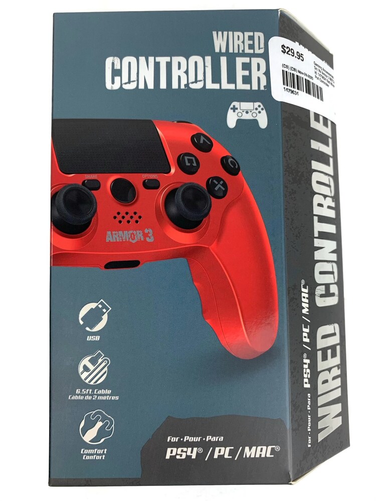 Armor 3 PS4/PC/MAC Wired Controller | USA Pawn