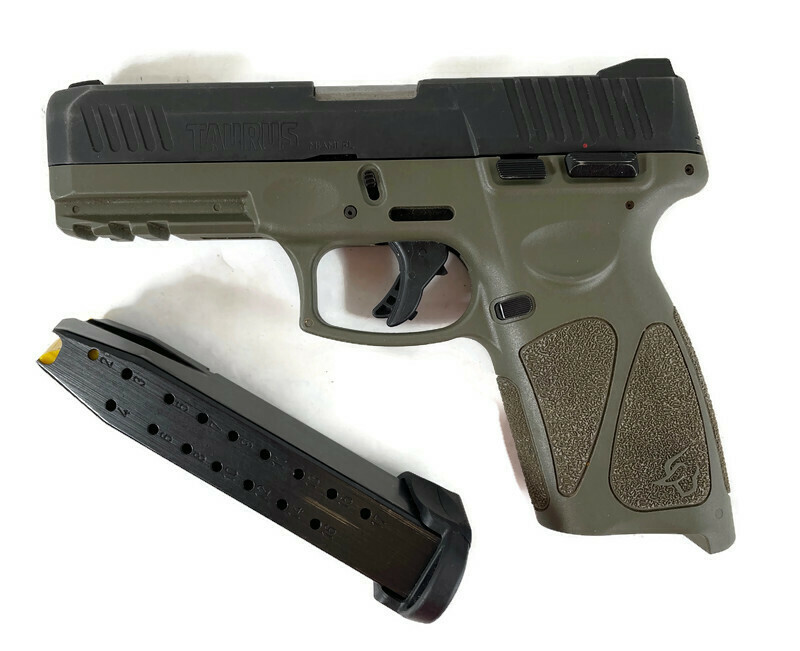 Taurus G3 9x19mm Cal. PistolSEMI 9X19 Cal. G3 Finish: Other OD GREEN ...