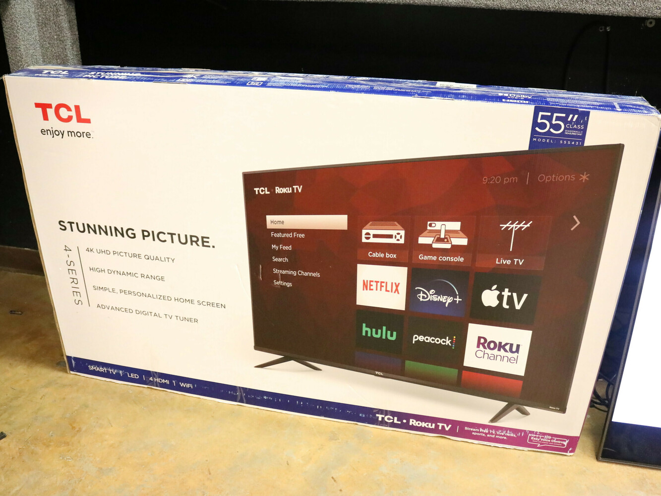 NEW!! 55" TCL 55S431 4K Roku Smart LED TV | USA Pawn