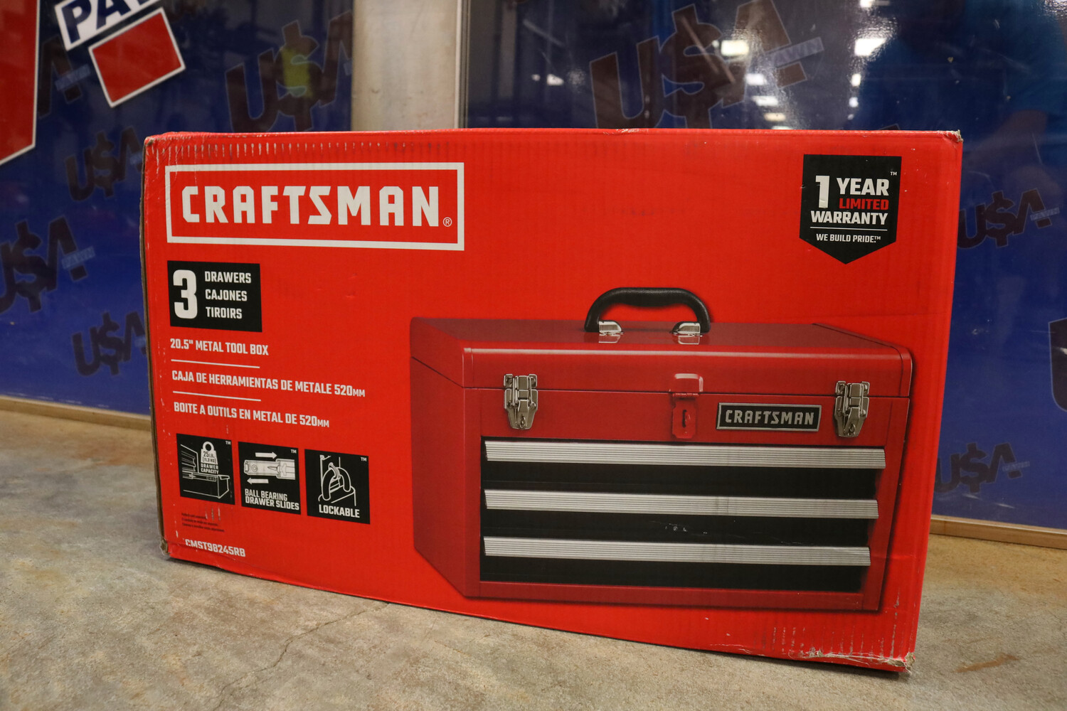 NEW!! Craftsman 3 Drawer Tool Box | USA Pawn