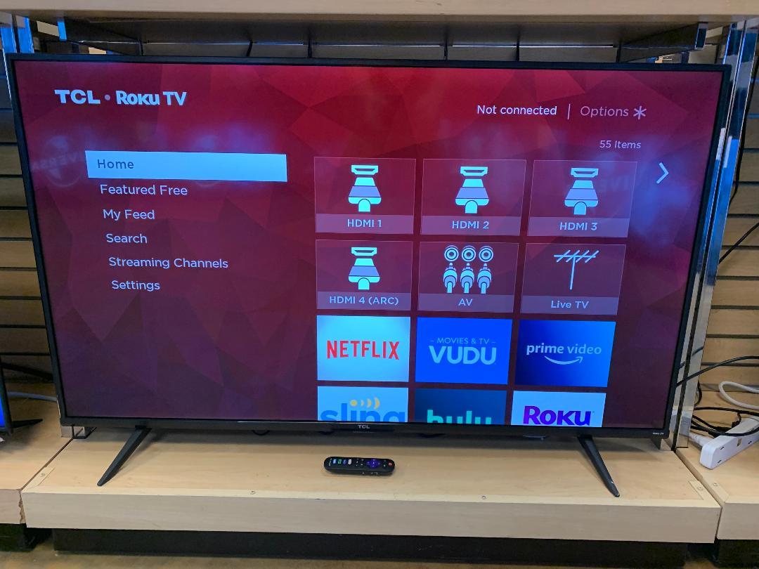 55" TCL 55S431 4K Roku Smart LED TV | USA Pawn