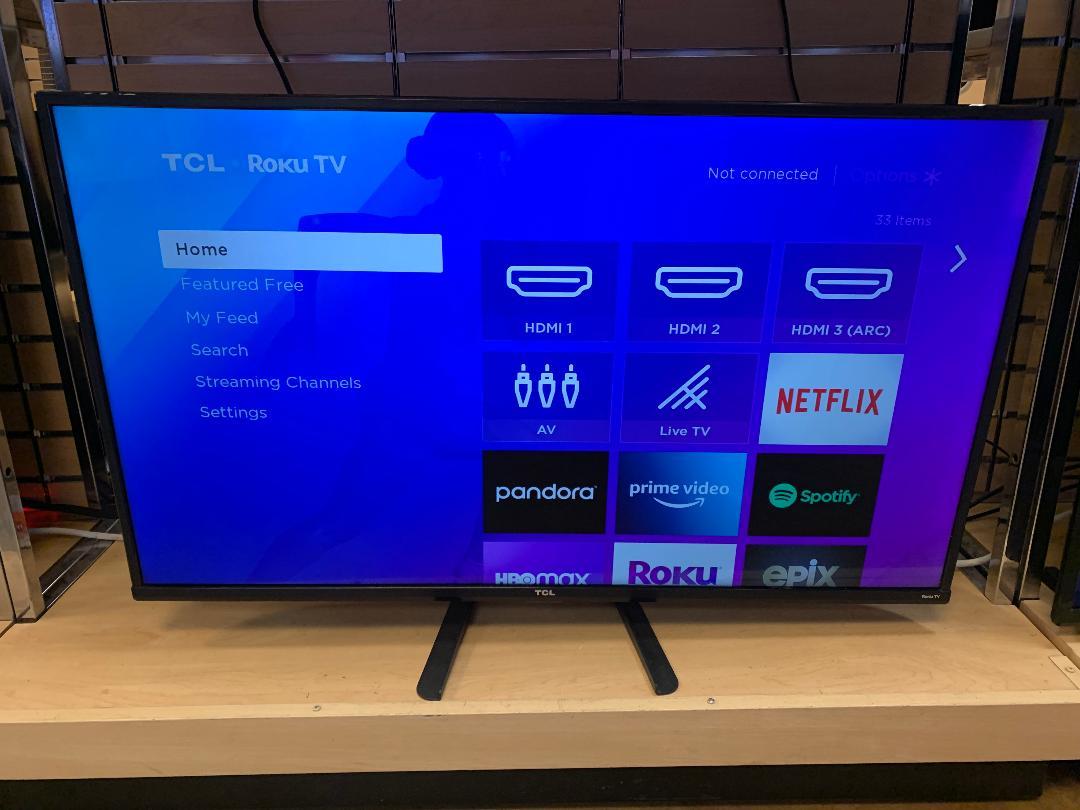 43" TCL 43S431 4K Roku Smart LED TV | USA Pawn