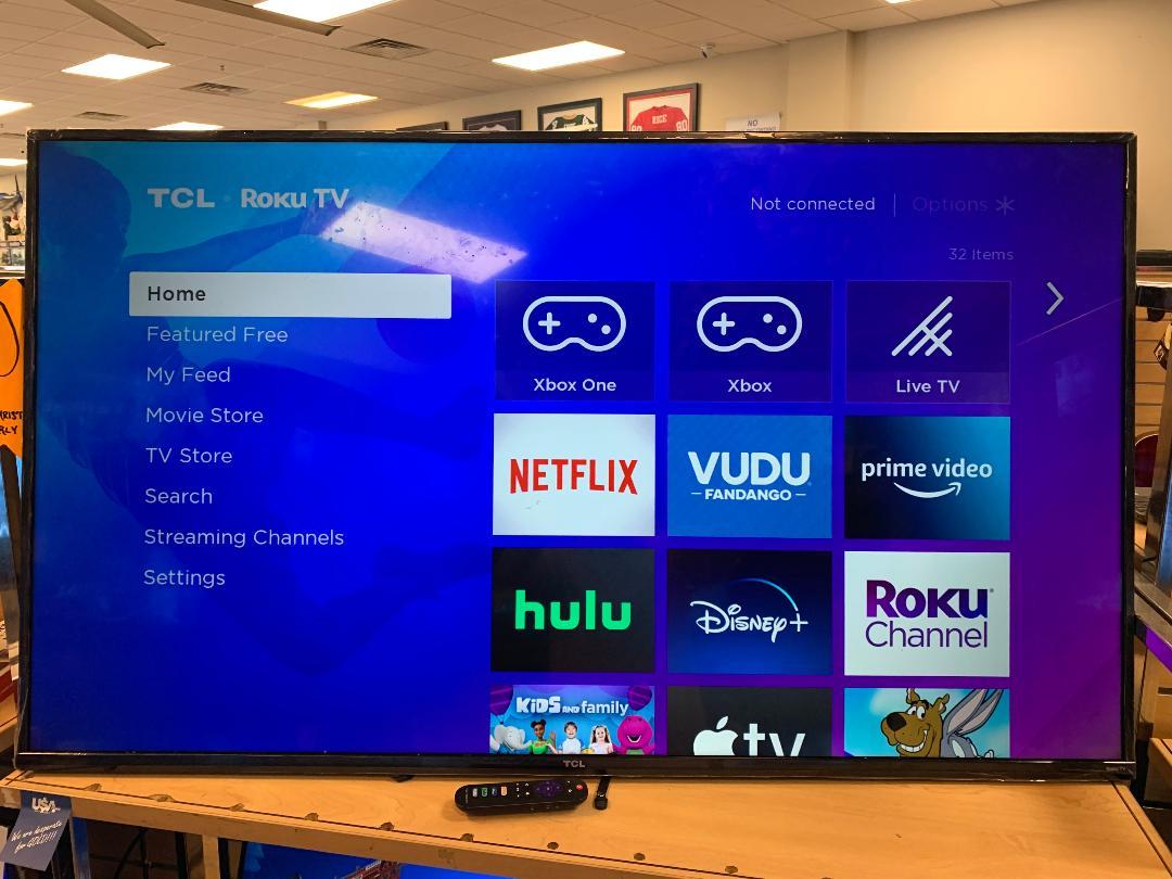 55" TCL 55S431 4K Roku Smart LED TV- No Legs | USA Pawn