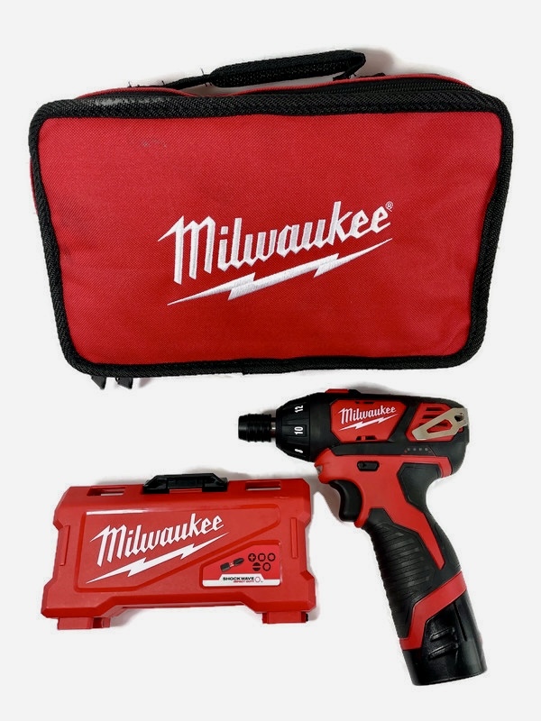 Milwaukee 12-Volt Lithium-Ion Cordless 1/4 in. Hex Screwdriver Kit ...