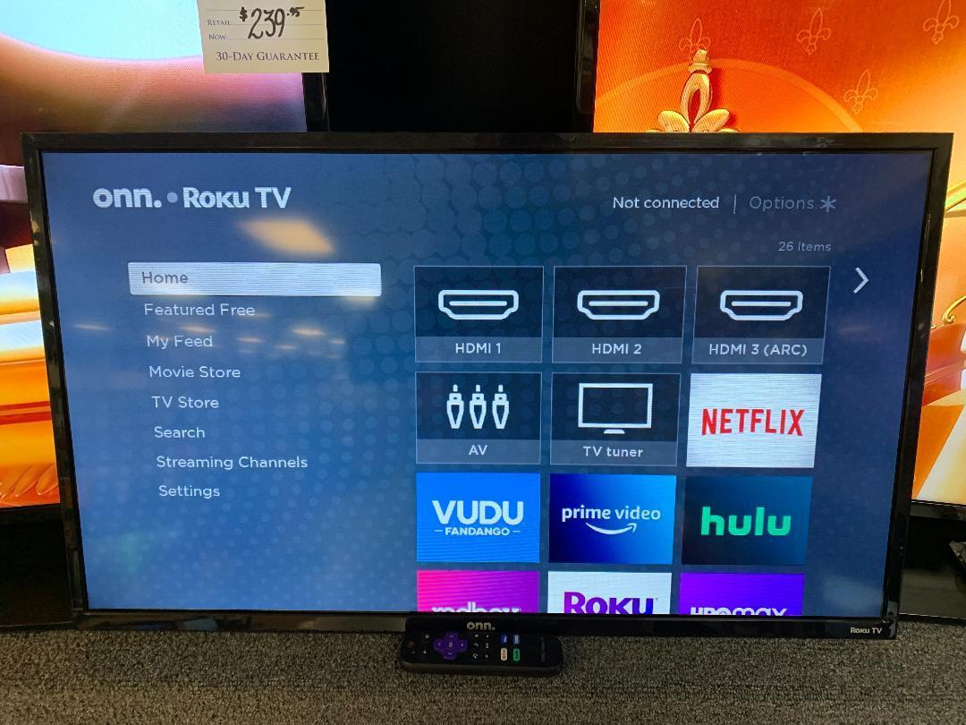 32" Onn 100012589 Roku Smart LED TV- No Legs | USA Pawn