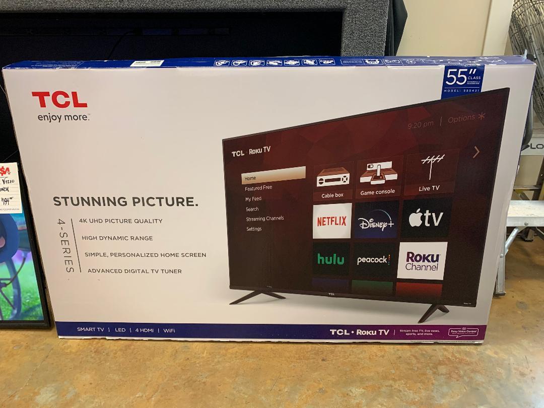 NEW!! TCL 55S431 4K Roku Smart LED TV | USA Pawn