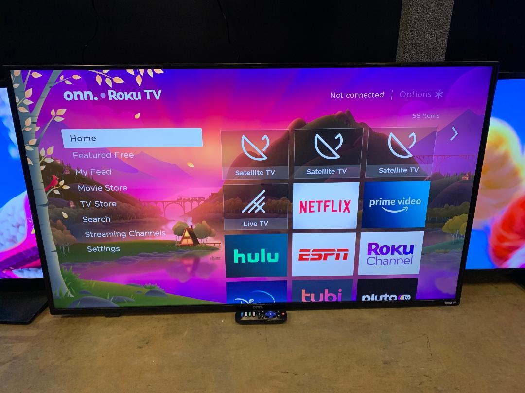 50" ONN 100012585 4K Roku Smart LED TV- No Legs | USA Pawn