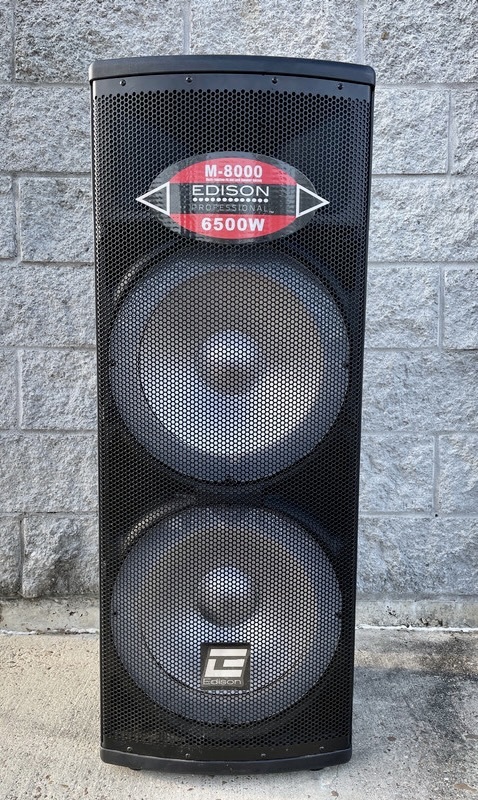 Edison Professional M-8000 Dual 15" PA Bluetooth Speaker | USA Pawn
