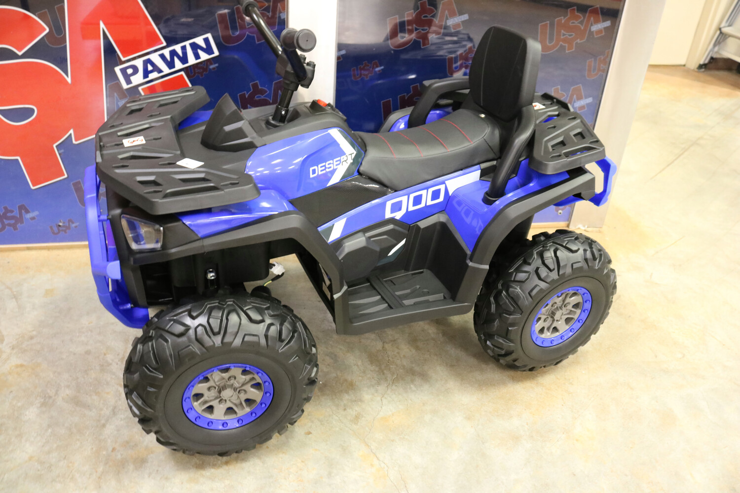 New!! Kid's Motorized 4 Wheeler- Blue | USA Pawn