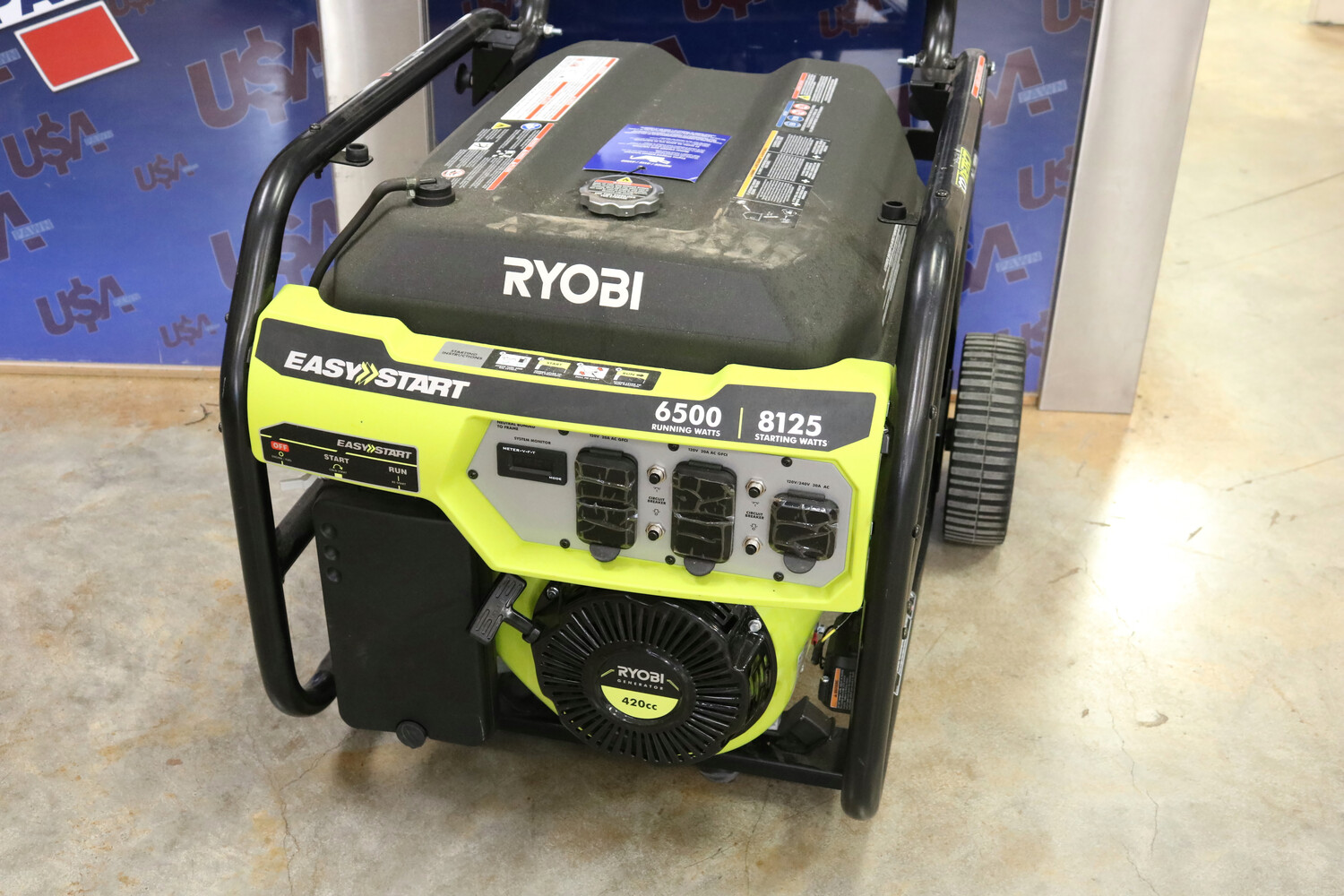 Ryobi RY906500S 6500 Watt Gas Powered Generator | USA Pawn