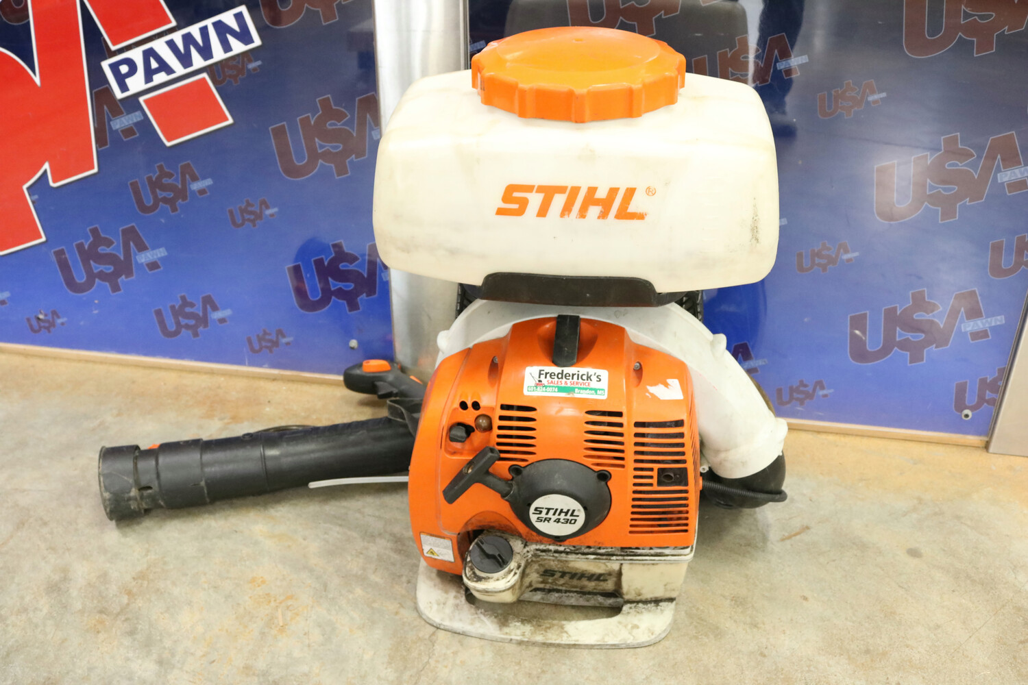 Stihl SR430 Industrial Sprayer Gas Pack Blower | USA Pawn
