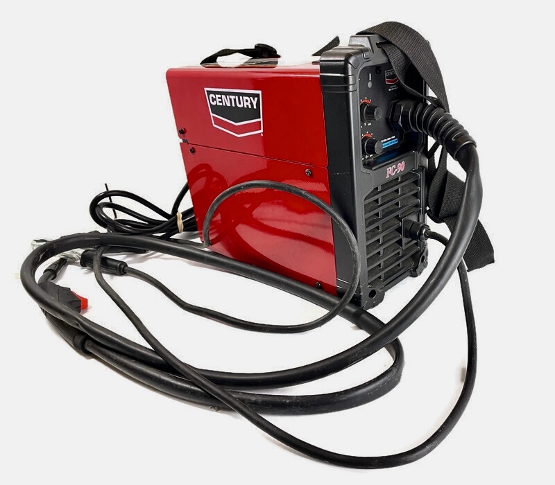 Century 12721 90 Amp FC90 Flux Core Wire Feed Welder and Gun, 120V ...