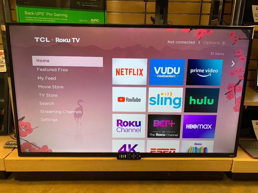 55" TCL 55S421 4K Roku Smart LED TV- No Legs | USA Pawn