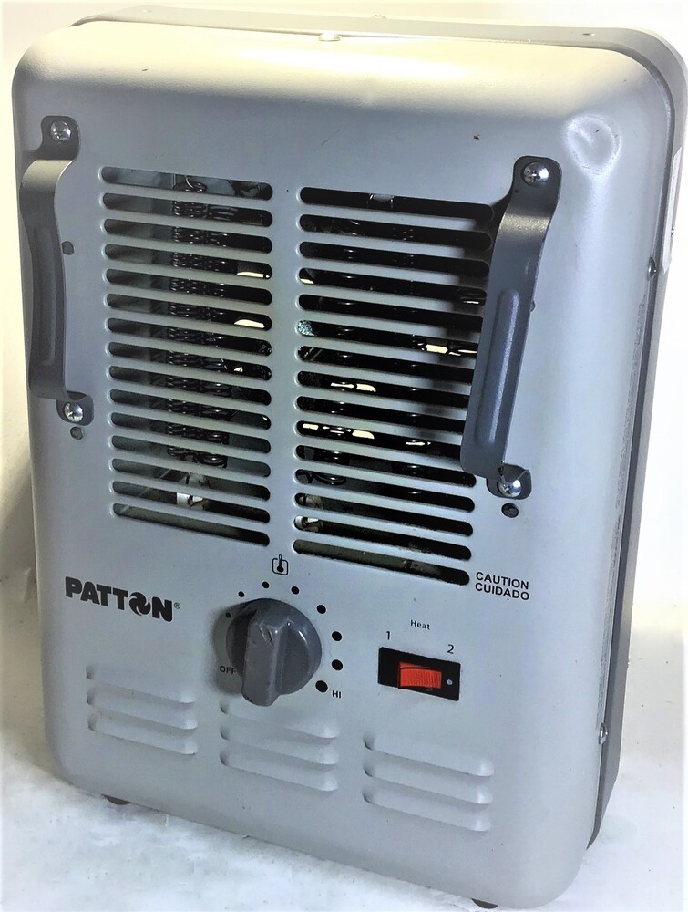PATTON PORTABLE SPACE HEATER THERMOSTAT CONTROL WITH FAN 1500 WATTS ...