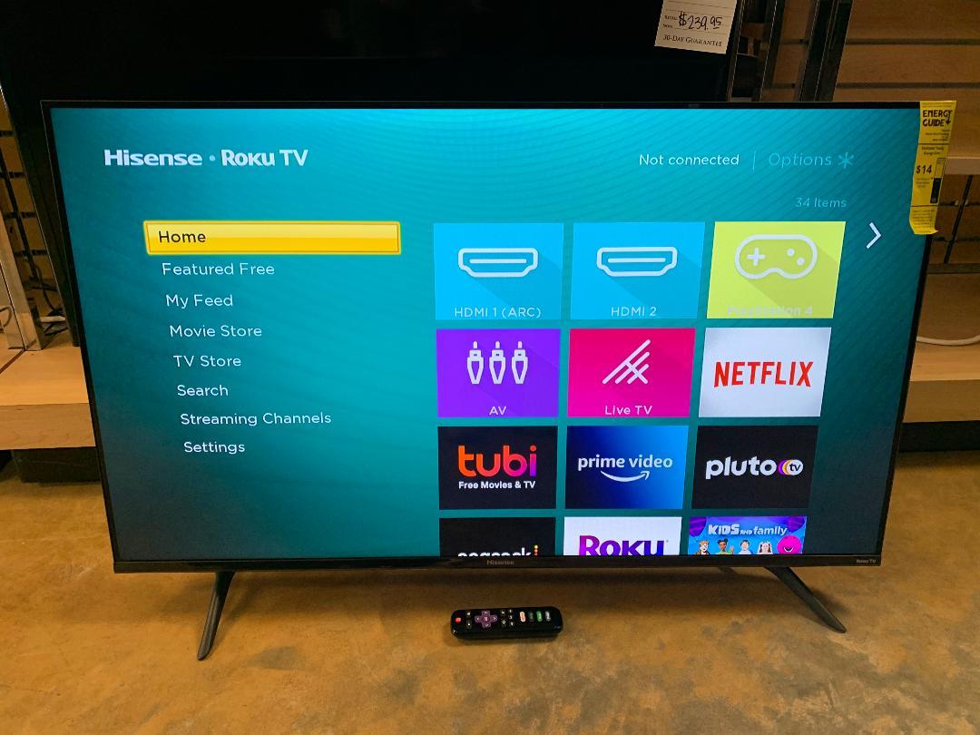 43" HISENSE 43H4030F3 4K Roku Smart LED TV | USA Pawn