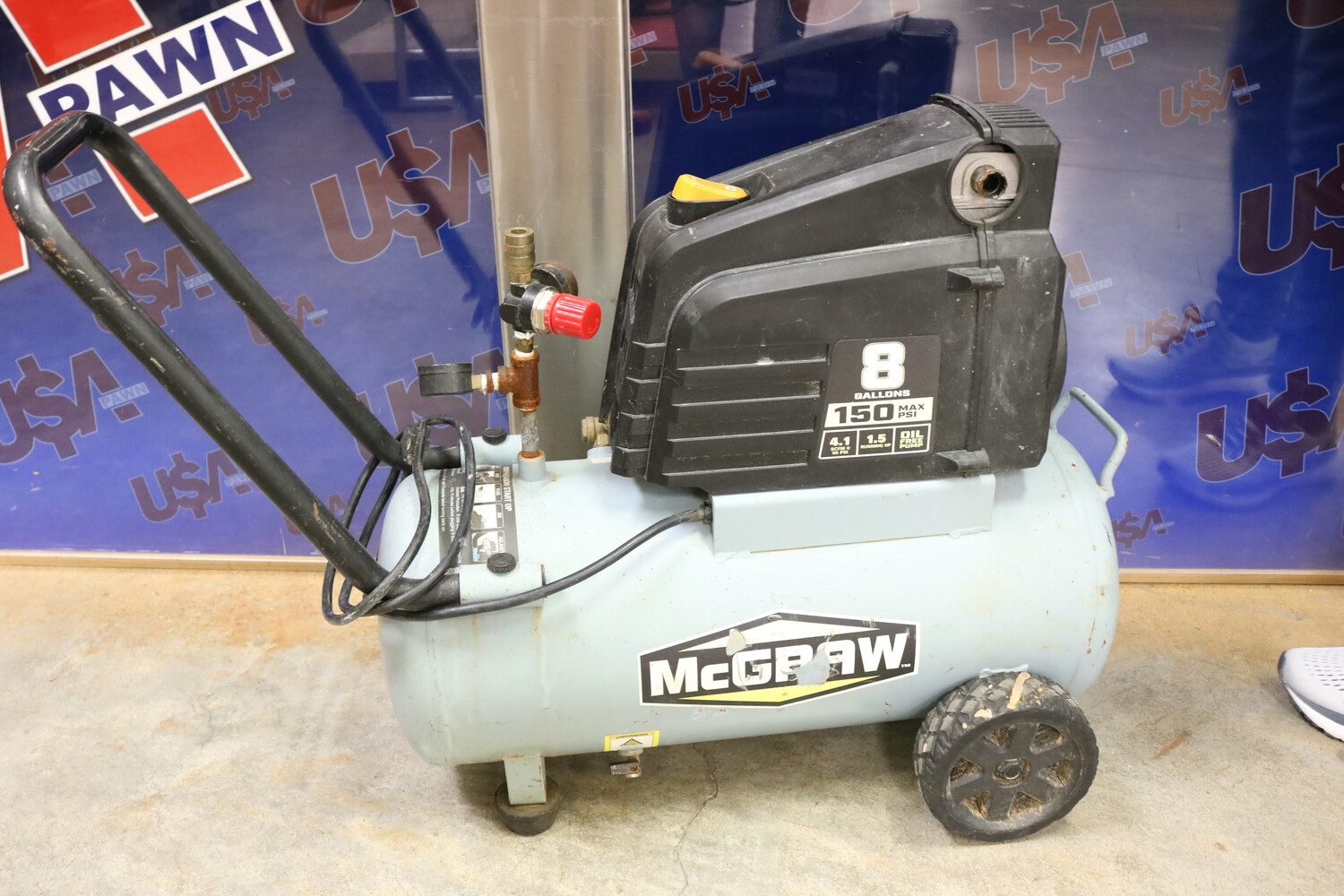 Mcgraw 64294 8 Gallon Portable Air Compressor | USA Pawn