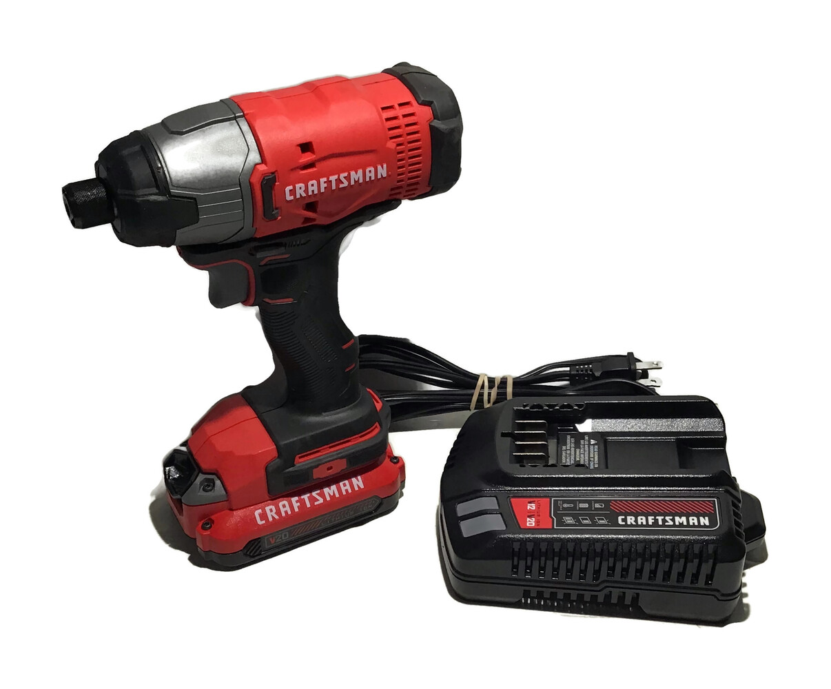 CRAFTSMAN CMCF800 V20 20-volt Max Variable Speed Cordless Impact Driver ...