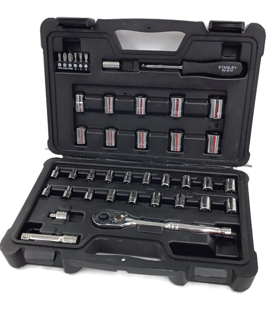 STANLEY STMT71648 40-Piece Mechanics Tool Set, Chrome | USA Pawn
