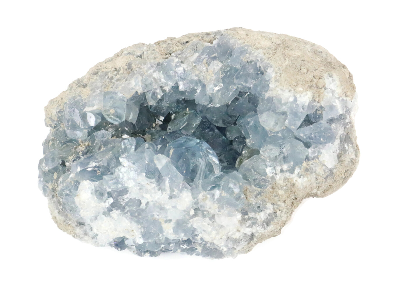 Beautiful Blue Celestite Crystal Natural Specimen - 2 Pounds 4 Ounces ...