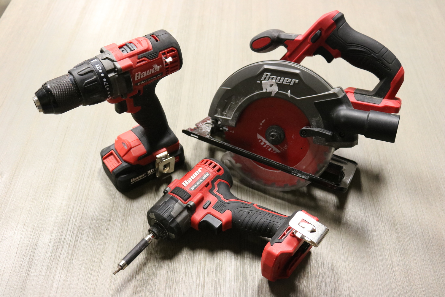 BAUER 20V Lithium Ion 3 Piece Combo Kit | USA Pawn