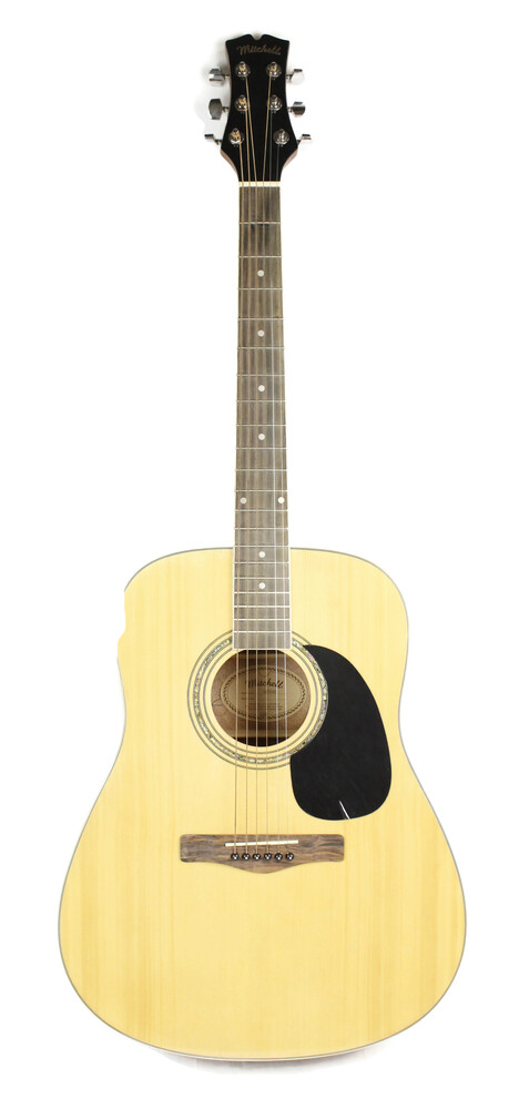 Mitchell MD100 Dreadnaught Size Acoustic Guitar Natural Finish | USA Pawn