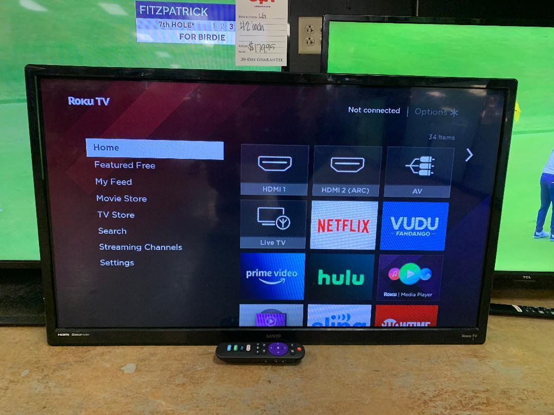 32" SANYO FW32R19F Roku Smart LED TV | USA Pawn