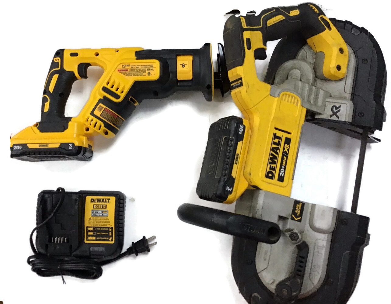 Dewalt 20V MAX Deep Cut Band Saw DCS374B With Sawzall DCS367 | USA Pawn