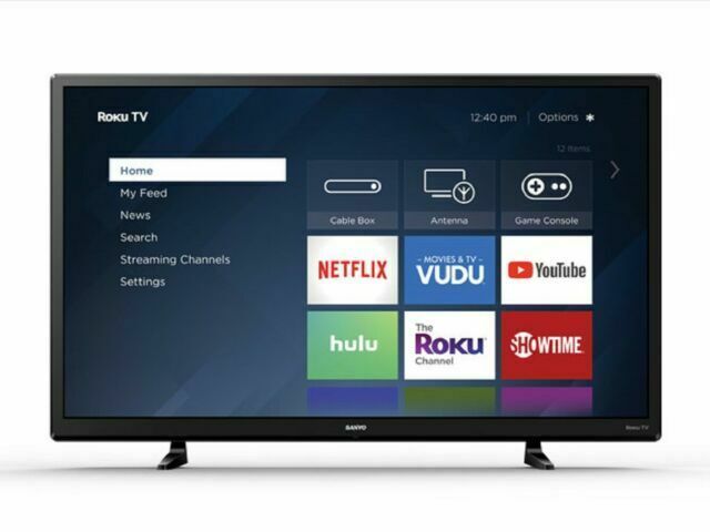32" SANYO FW32R19F Roku Smart LED TV- No Legs | USA Pawn