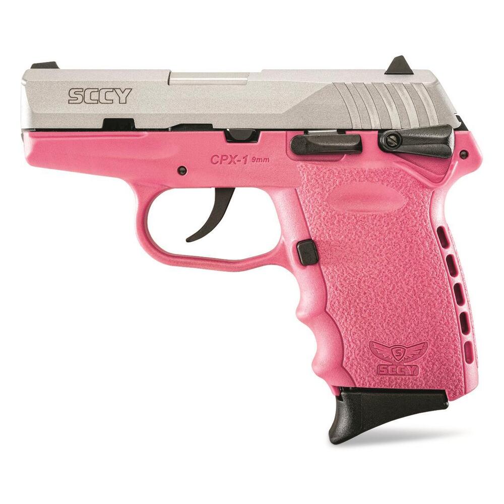 SCCY CPX-1 9MM Semi Automatic Pistol- Pink/Stainless | USA Pawn